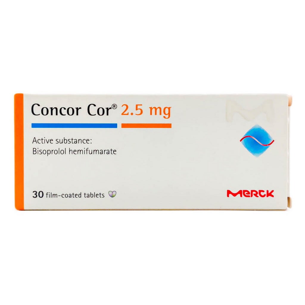 Buy Concor Cor 2.5mg Tablet 30's online at best price in the UAE | Life ...