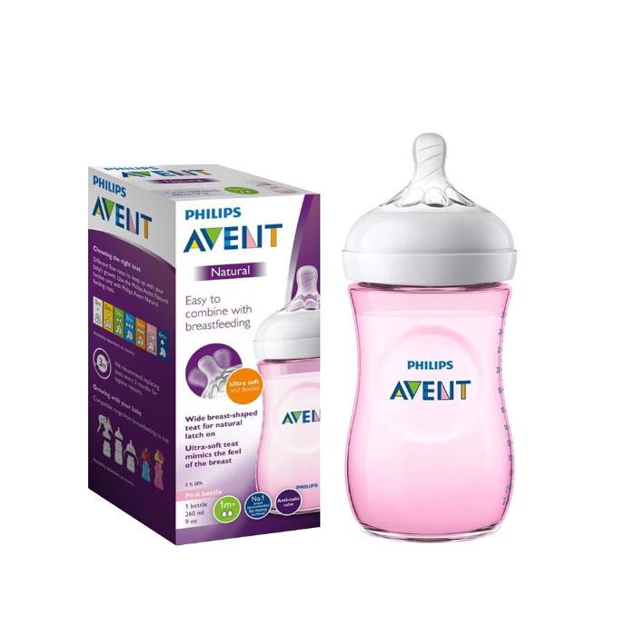 Buy PHILIPS AVENT NATURAL 2.0 FEEDING BOT PINK 260ML 2S :PA465 online ...
